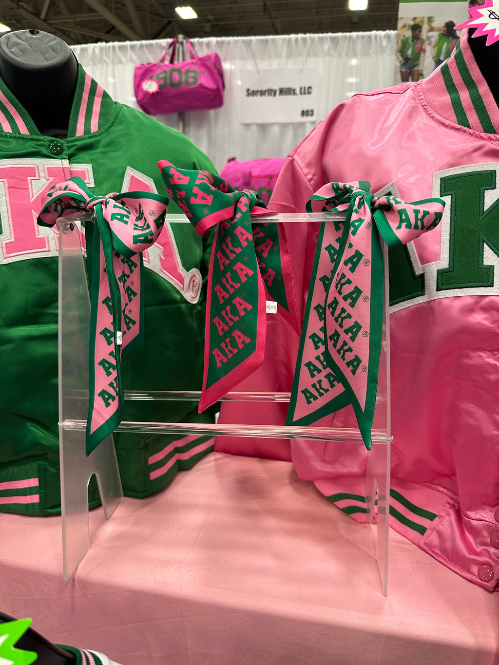 AKA Soft Pink Monogram Bandeau – Sorority Hills