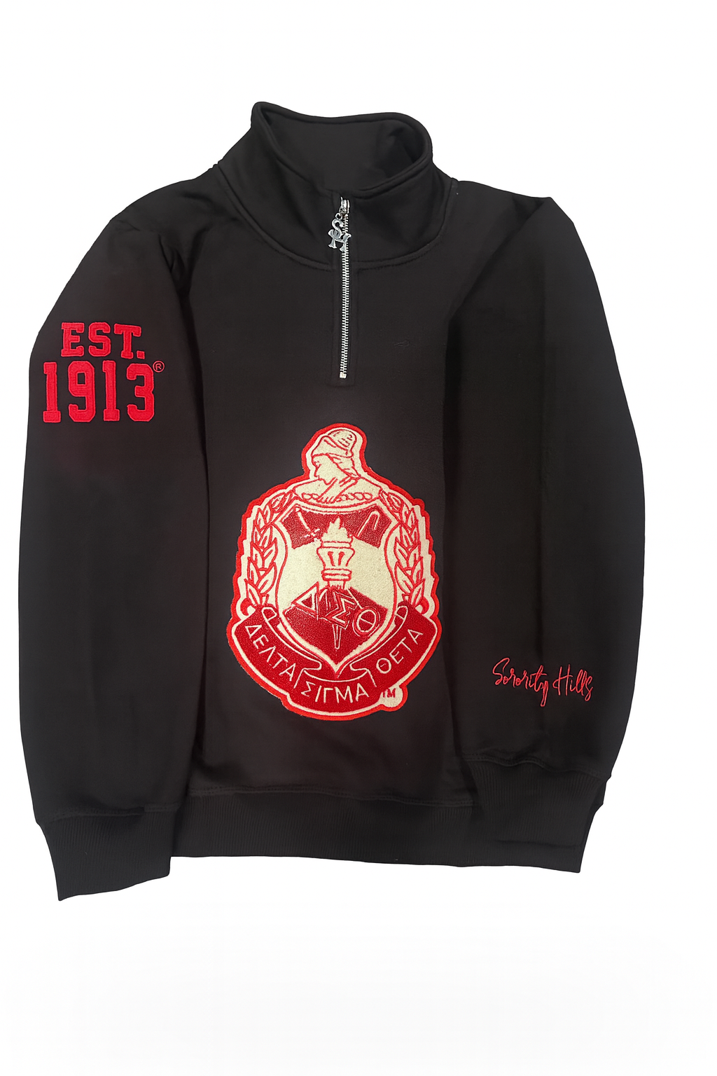1913 Noire Quarter Zip – Sorority Hills